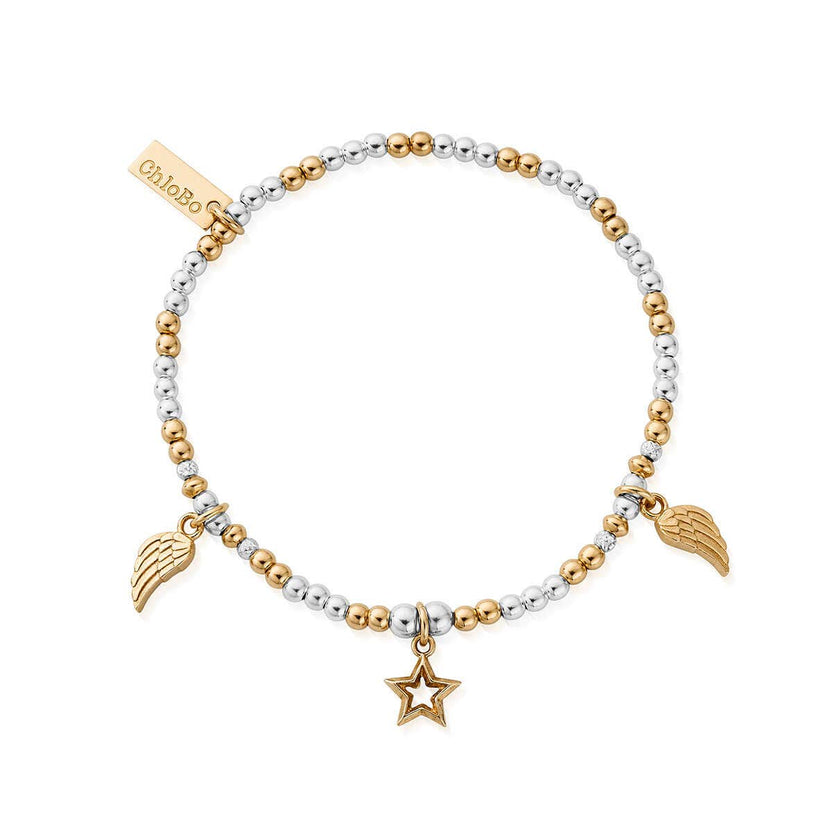 Mixed Metal Inset Star Anklet | ChloBo – ChloBo UK