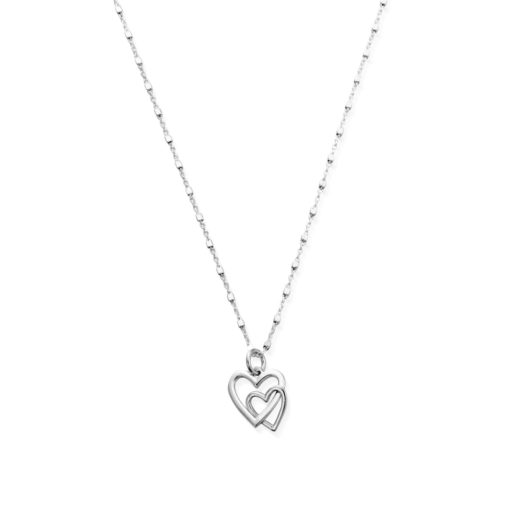 Interlocking Love Heart Necklace | Pendant Necklaces – ChloBo UK